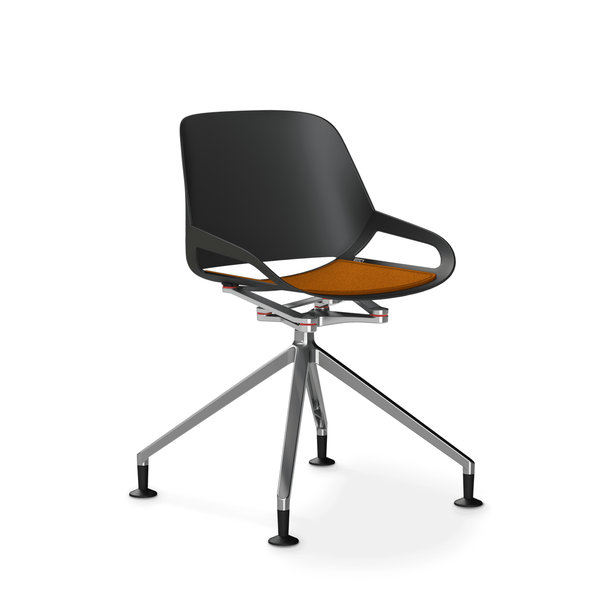 Aeris Numo Fußkreuz Gleiter Sitzschalenfarbe schwarz