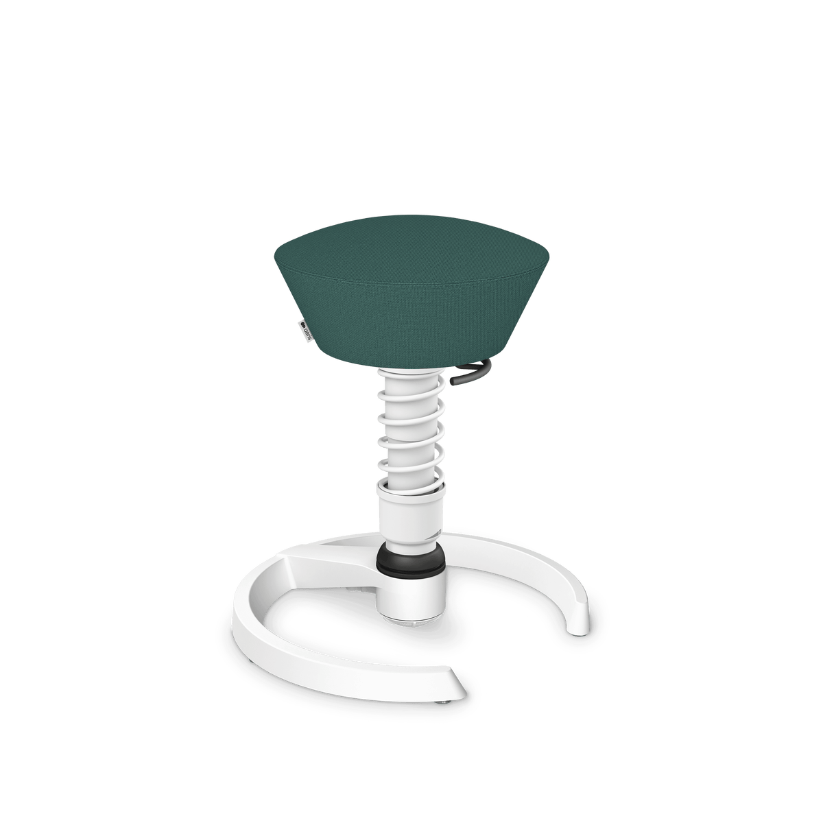 Aeris Swopper office stool in recycled polyester, dove blue mottled