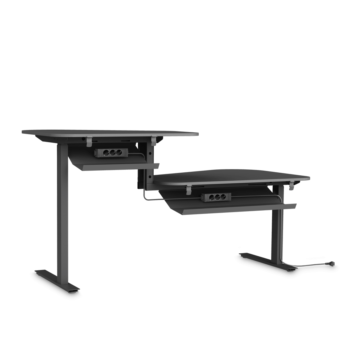 Elektro-Set (Active Office Desk): Farbe schwarz